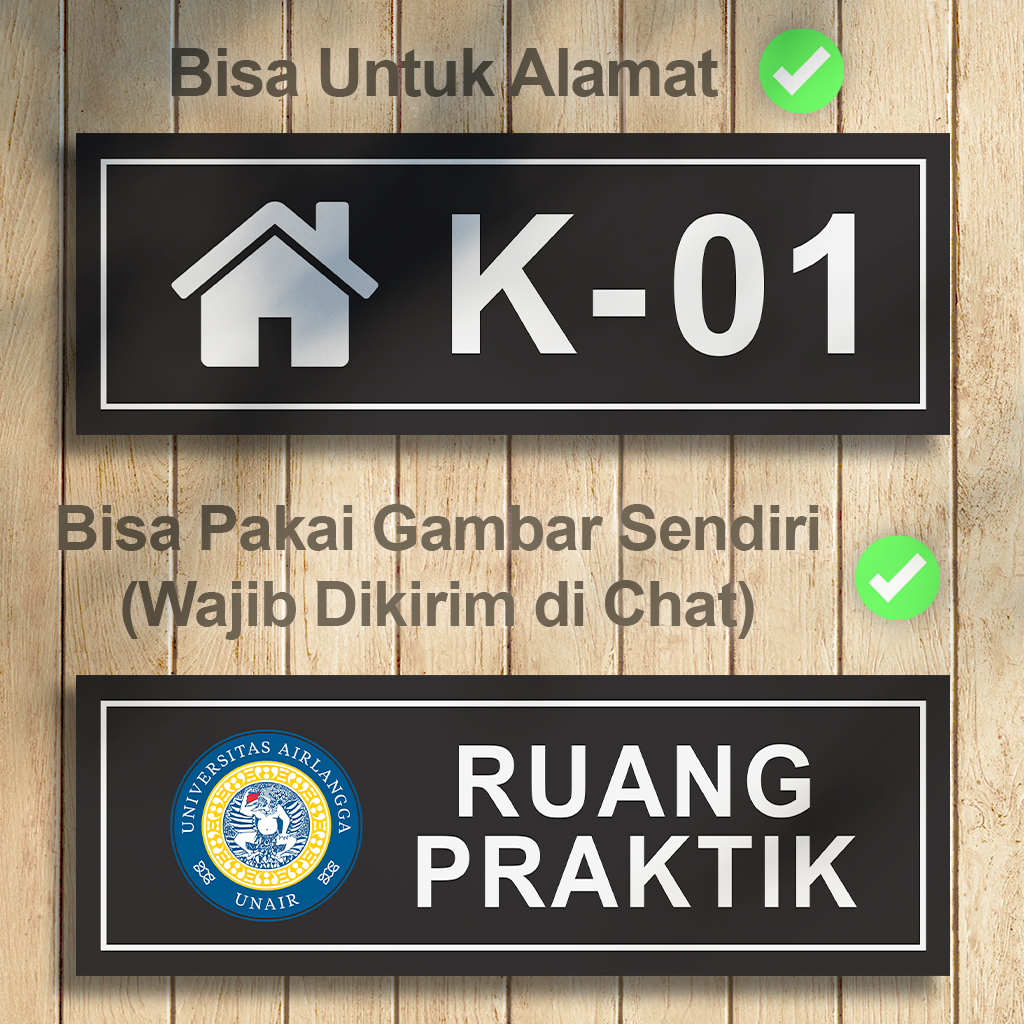 Jual CUSTOM PAPAN NAMA RUANGAN PETUNJUK PERINGATAN SIGN BOARD GANTUNG ...