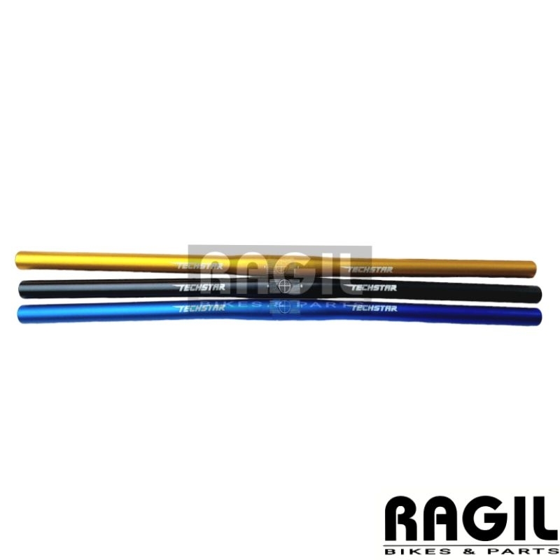 Jual STANG SEPEDA FLAT TECHSTAR ALLOY 25.4 STANDAR HITAM BIRU KUNING ...