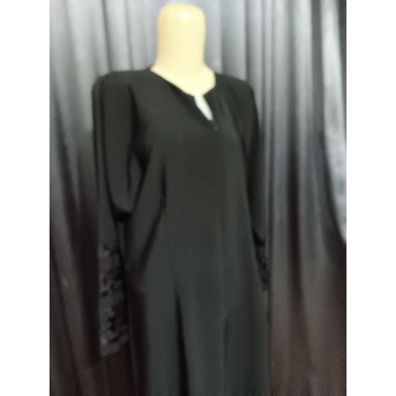 Jual abaya kaftan hitam koin outer ori | Shopee Indonesia