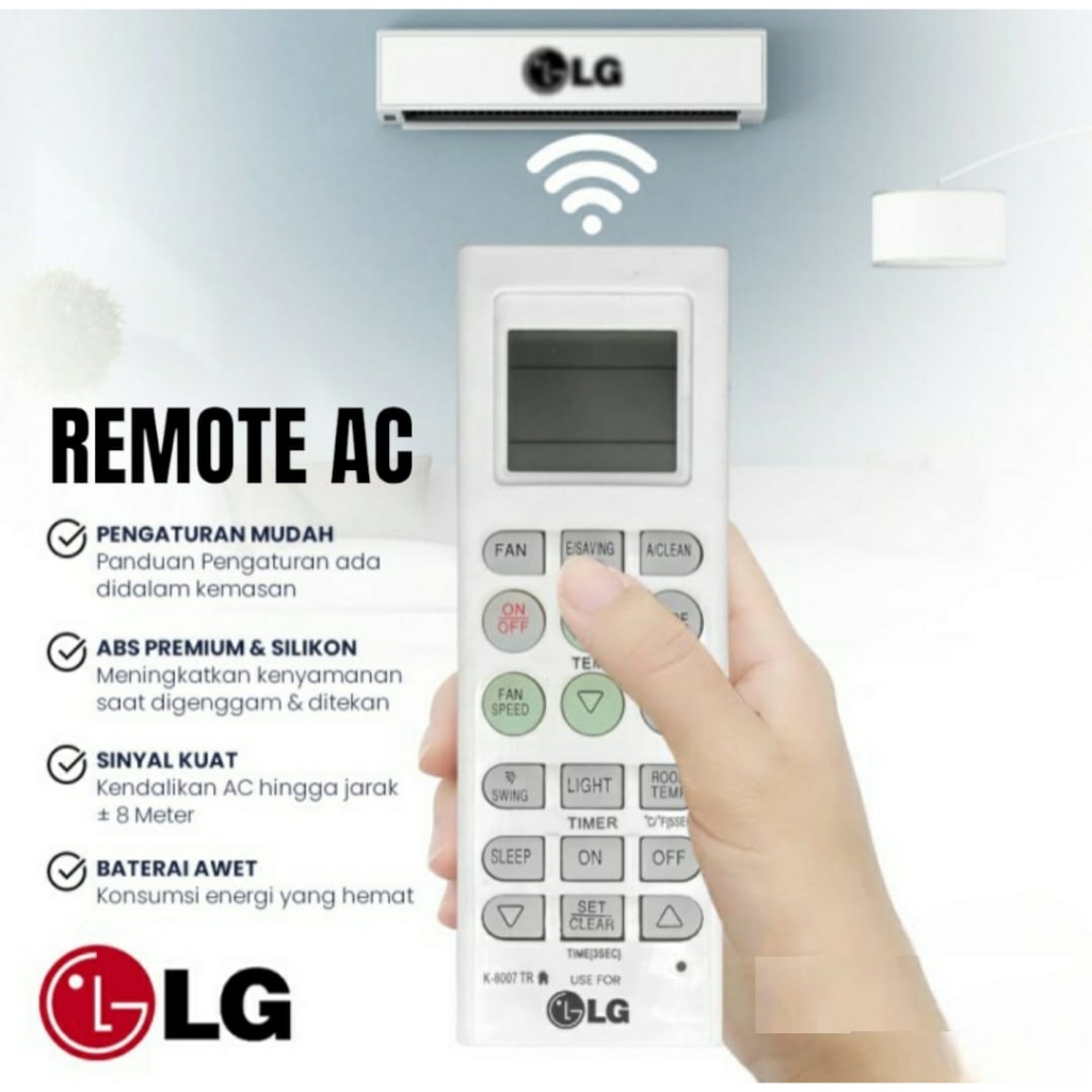 Jual TANPA SETTING- Remot Remote AC LG Mini Hercules / Hercules Jetcool ...