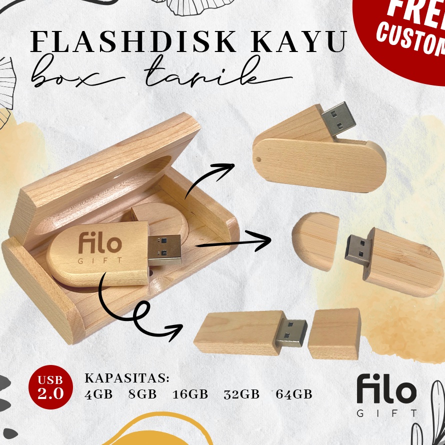 Jual Gaya Hidup Terjangkau Flashdisk Kayu Custom Box Tarik GARANSI ...