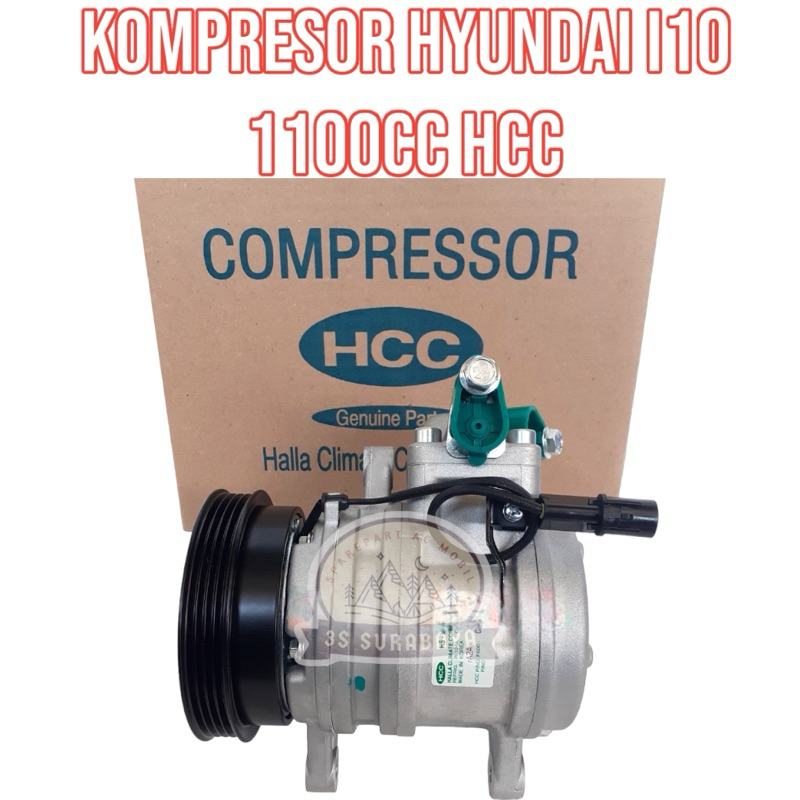 Jual Kompresor Hyundai i10 1100cc Compressor Ac Mobil Hcc Hanon Lengkap ...