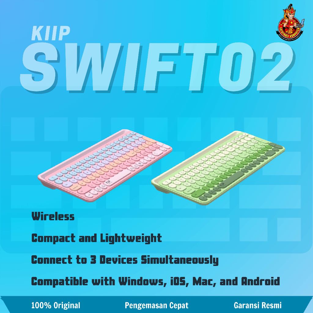 Jual KiiP Wireless Swift02 Keyboard Bluetooth Dual Mode Windows Mac ...