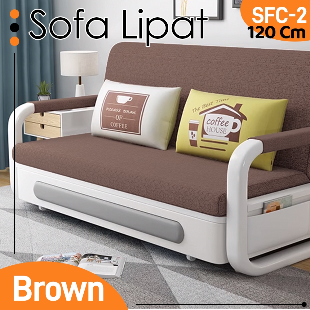 Jual Sofa Bed Lipat Sofa Ukuran 120CM Tidur Sofa SFC-1 dan 2 Kasur ...