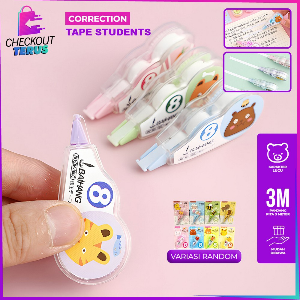 Jual CT A75 Correction Tape Students Perlengkapan Sekolah Karakter ...