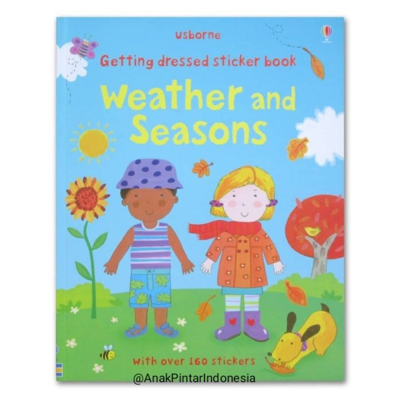 Jual USBORNE GETTING DRESSED STICKER BOOK WEATHER & SEASONS ( A6-003 ...