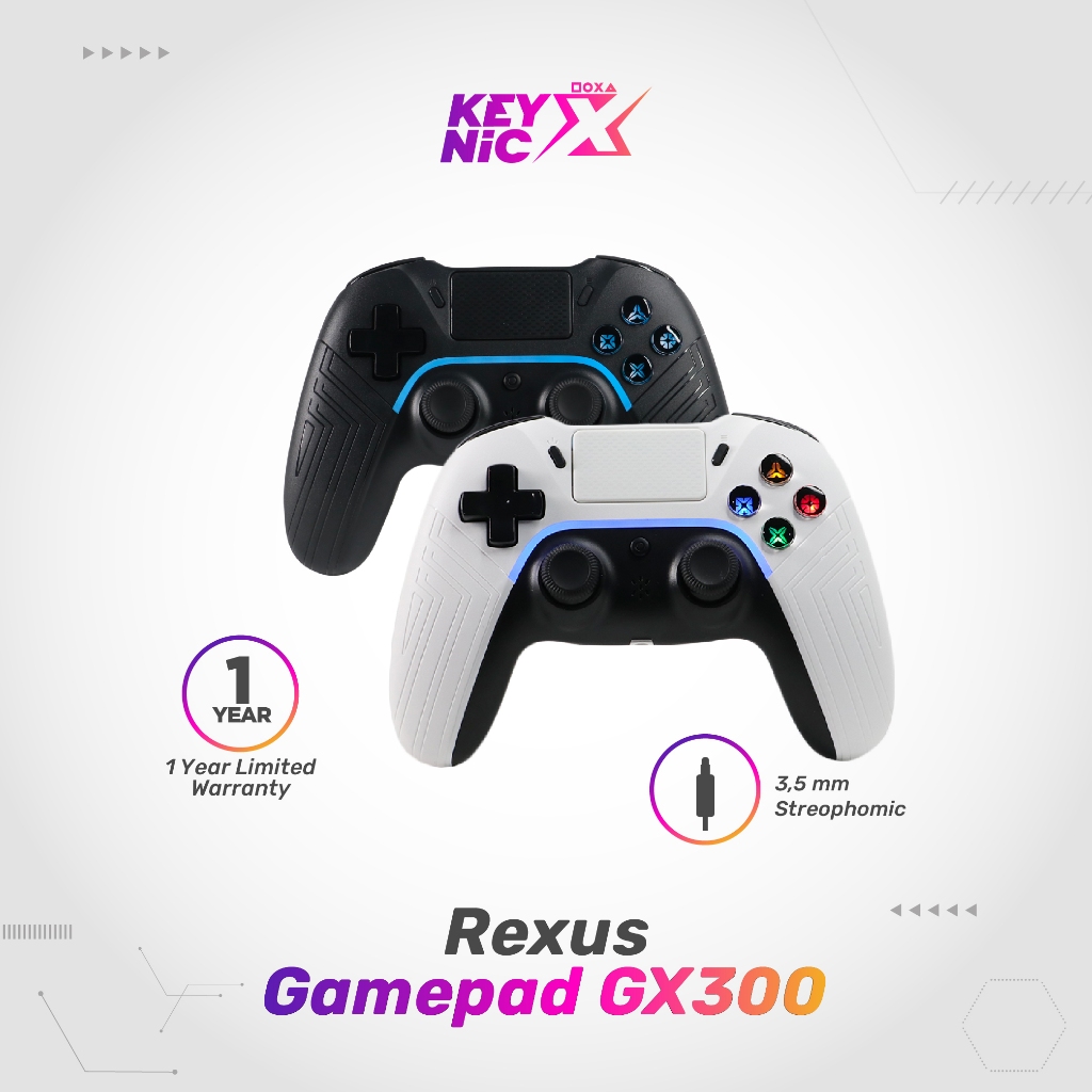 Jual Rexus controller Gamepad Bluetooth Gladius GX300 V2 Hall Effect ...