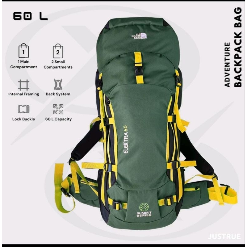 Jual Tas Carrier TNf 60L#Tas Hiking The North Face#Tas Ransel Gunung ...