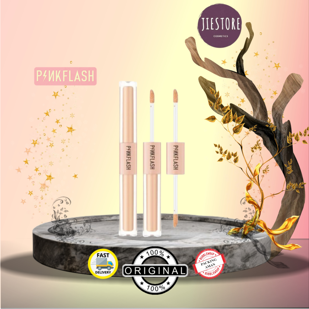 Jual Pinkflash Doublefix 2 In 1 Dual Shade Concealer Full Coverage