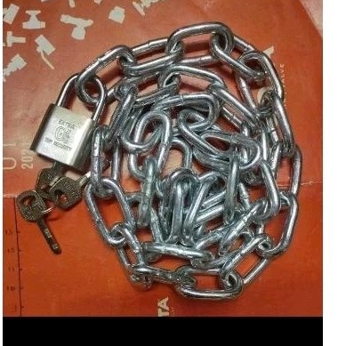 Jual rantai besi pagar 3 meter + gembok | Shopee Indonesia