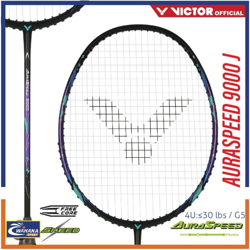 Jual Raket Badminton Victor AuraSpeed 9000 J | Shopee Indonesia