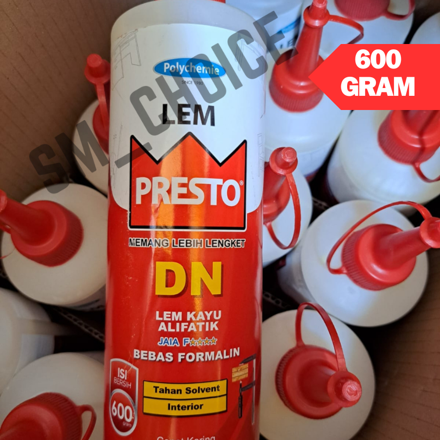 Jual LEM KAYU ALIFATIK PRESTO DN 600G LEM PRESTO LEM KAYU SERBAGUNA LEM ...