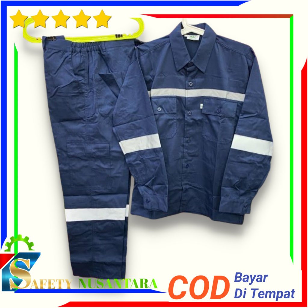 Jual Wearpack Safety Setelan Baju Celana Lengan Panjang / Baju Seragam ...