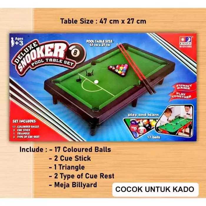 Jual MAINAN ANAK EDUKATIF MEJA BILIARD UKURAN JUMBO 47CMX27CM DELUXE ...