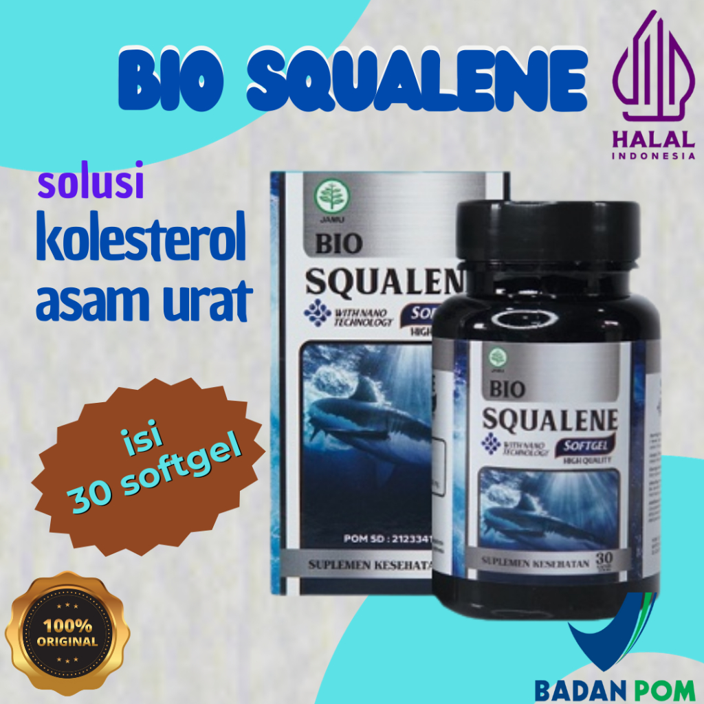 Jual Herbal Bio Squalene Softgel Minyak Hati Ikan Hiu | Shopee Indonesia