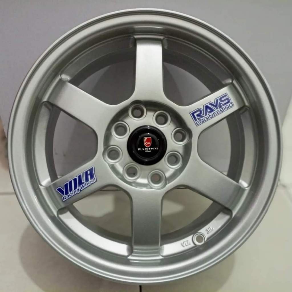 Jual VELG TE37 VOLK RAYS R15X65 H8X100-114,3 ET40 SILVER METALIC ...