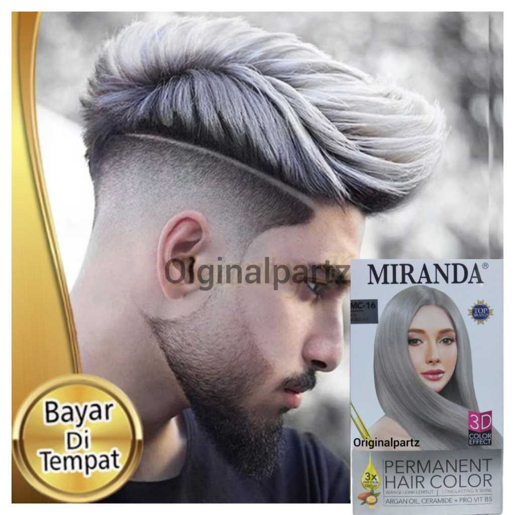 Jual MIRANDA Cat Rambut Ash GREY Blonde MC-16 Hair Color ABU ABU Shine ...