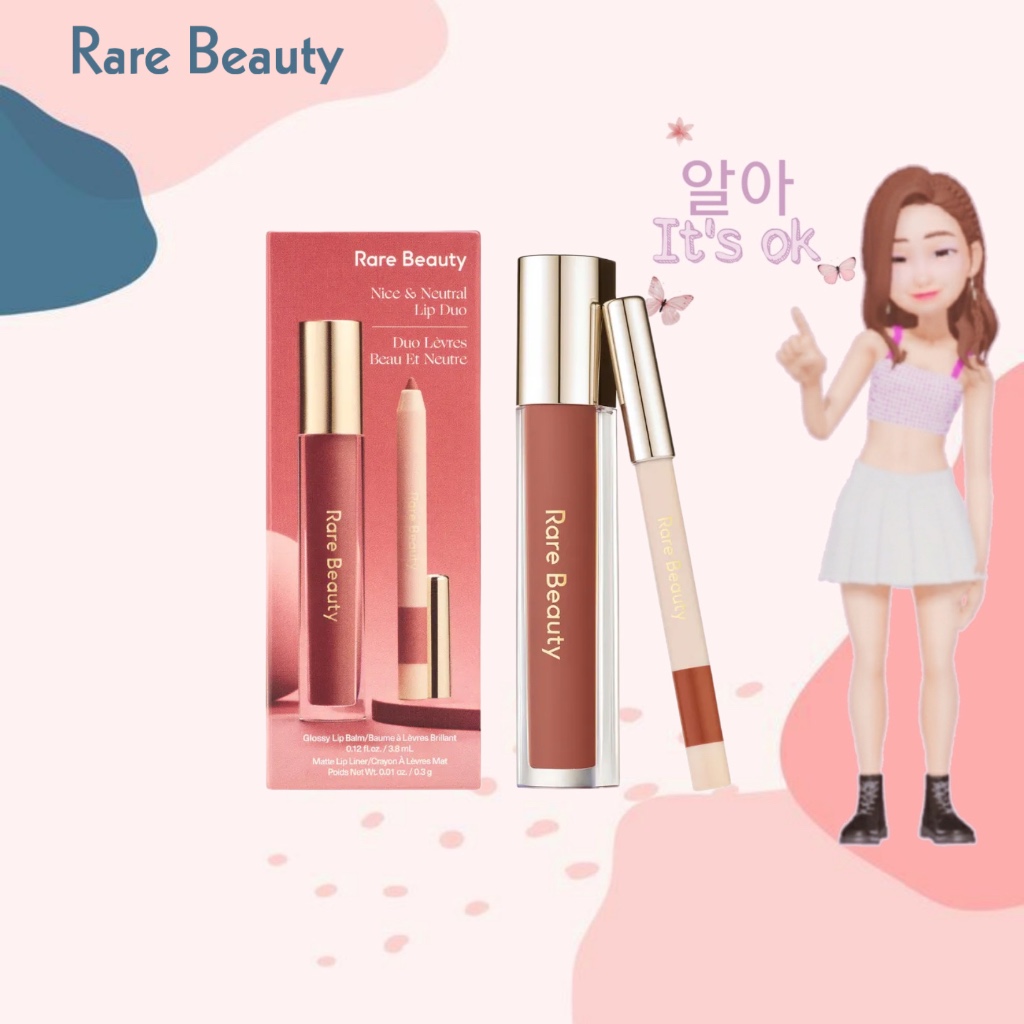 Jual RARE BEAUTY Nice & Neutral Lip Duo - Ara its Ok | Shopee Indonesia