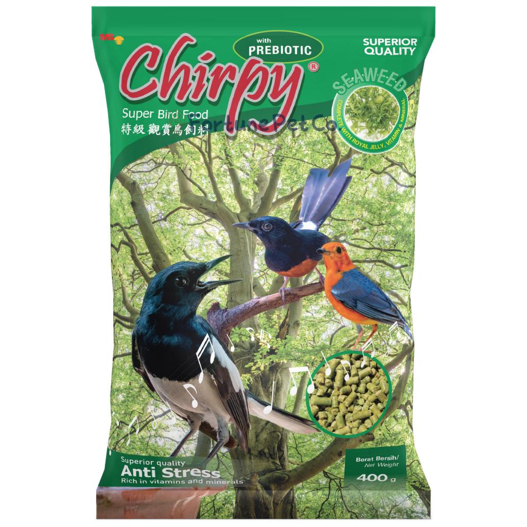 Jual Chirpy Mini Pellet 400 gram - Makanan Burung Pellet Burung Pakan ...