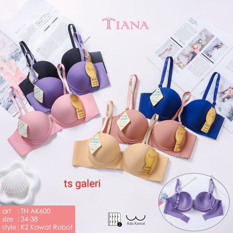 Jual Bra AK 600/Bra kawat robot Bra Abg cup setengah cup A kancing 2 ...