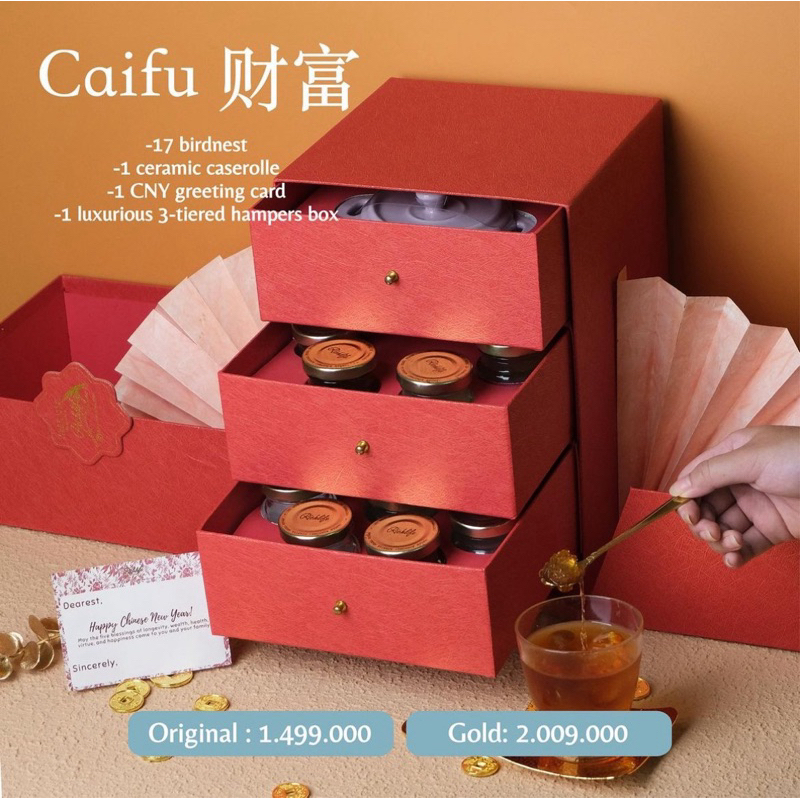 Jual CAIFU HAMPERS CNY 2024 IMLEK MINUMAN SARANG BURUNG WALET BIRDNEST ...