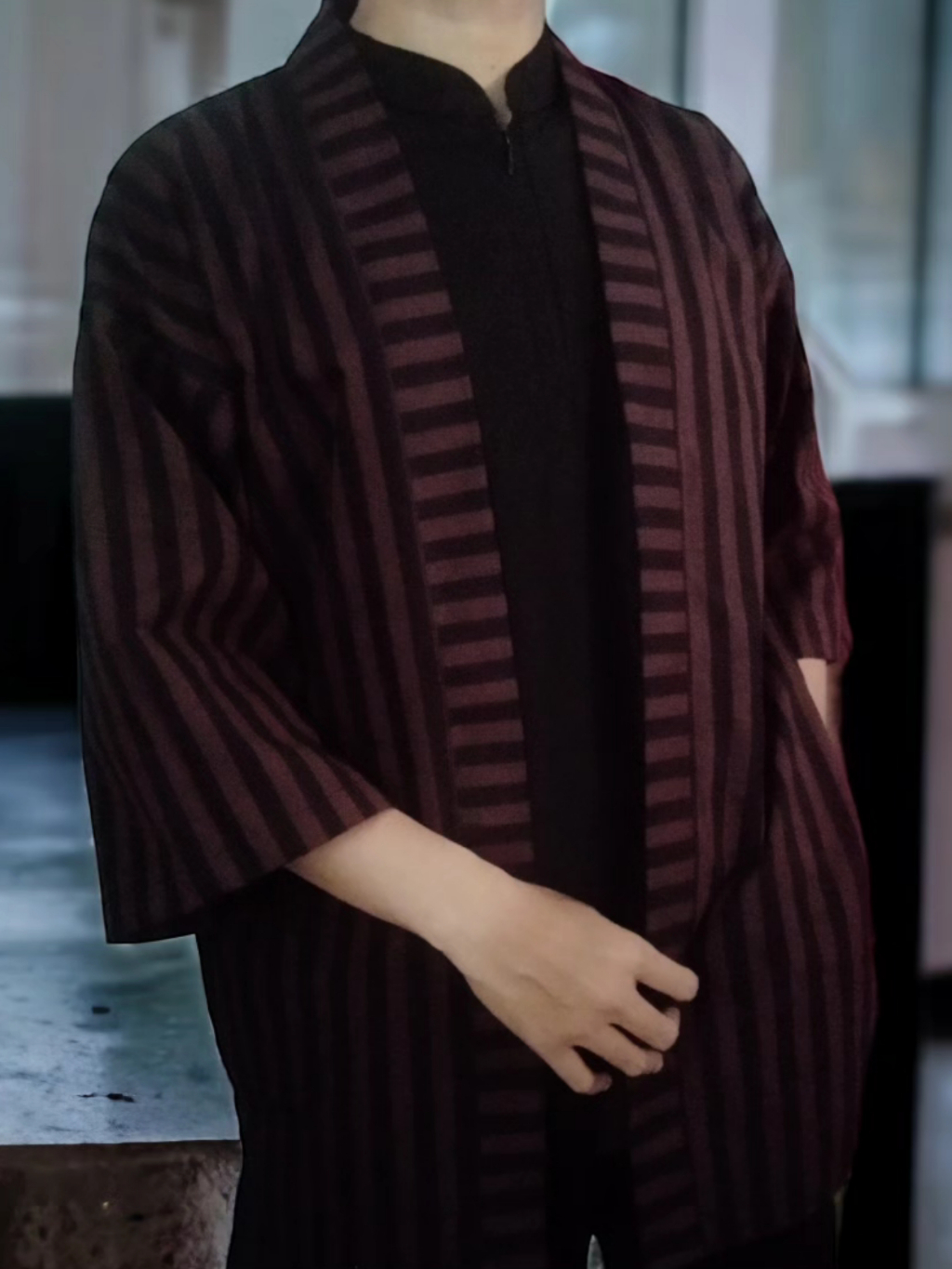 Jual Regeneration - Kimono Outer Lurik Jawa Kain Tenun Original Asli ...