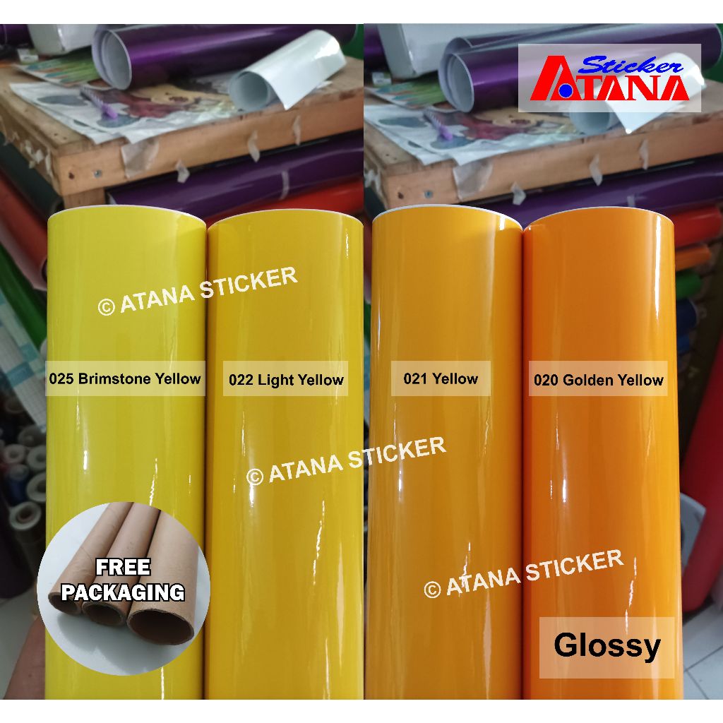 Jual Skotlet Kuning Muda Tua Glossy Lemon Brimstone Light Golden Yellow ...