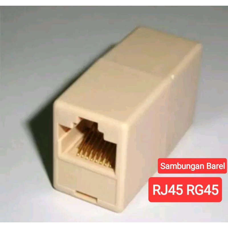 Jual Sambungan Barel RJ45 RG45 Rj-45 Female To Female | Shopee Indonesia