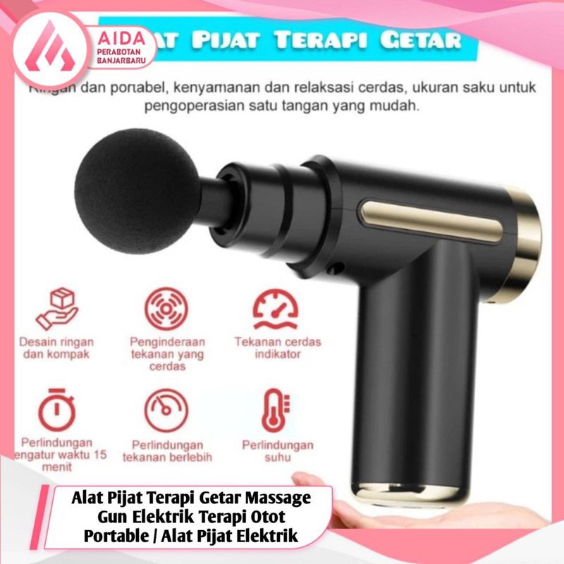 Jual Alat Pijat Terapi Getar Massage Gun Elektrik Terapi Otot Portable ...