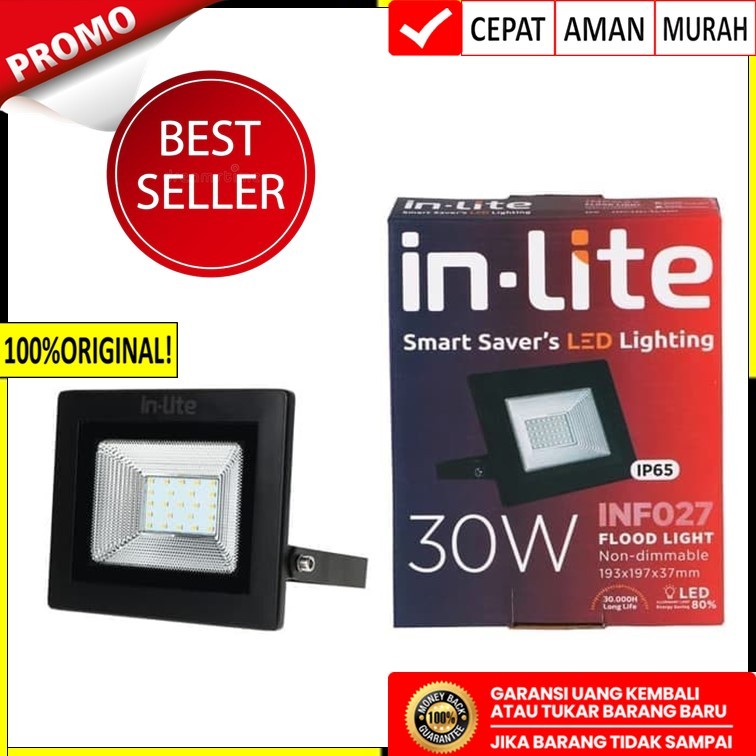 Jual lampu sorot led 30 watt inlite INF 027 lampu taman led lampu baner lampu dekorasi - Murah ...