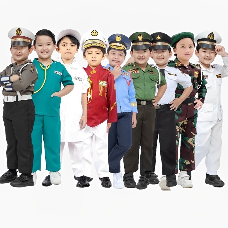 Jual Promo Code4k4Jy LASK Baju Seragam Profesi Anak Polisi Polwan Pilot ...