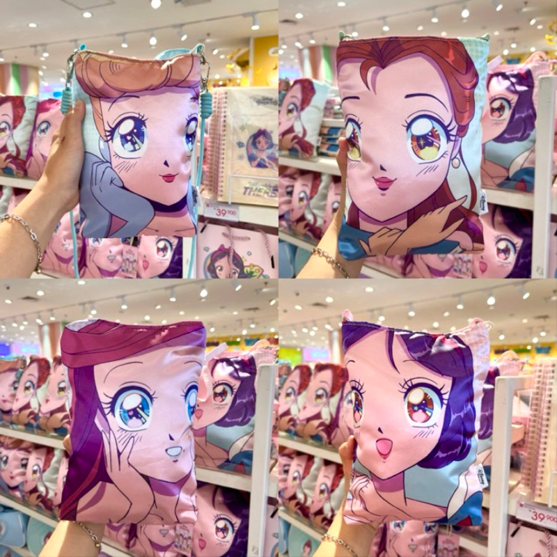 Jual Miniso x Disney Princess Tas Slingbag Satin Princess / Tas ...