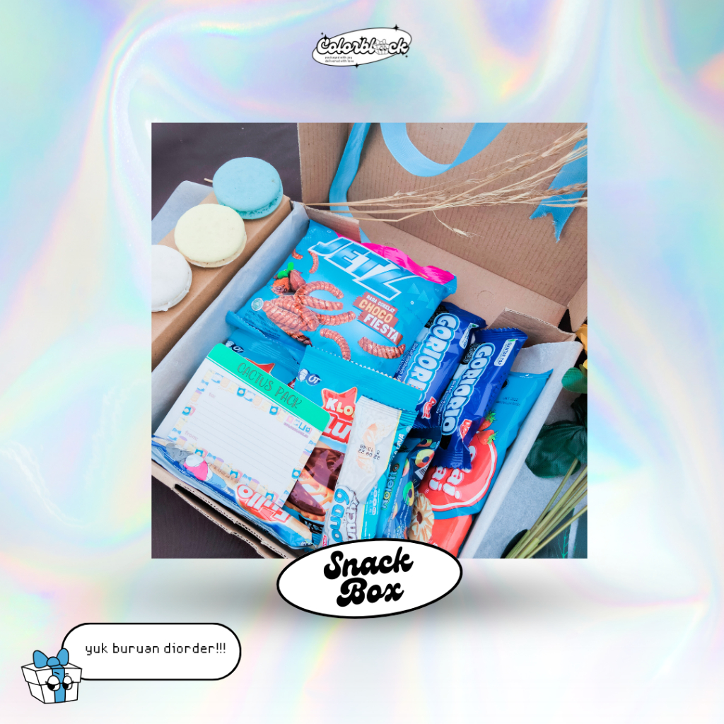 Jual Blue Snack Box/Gift Box Snack/Kado Wisuda/Kado Ulang Tahun ...