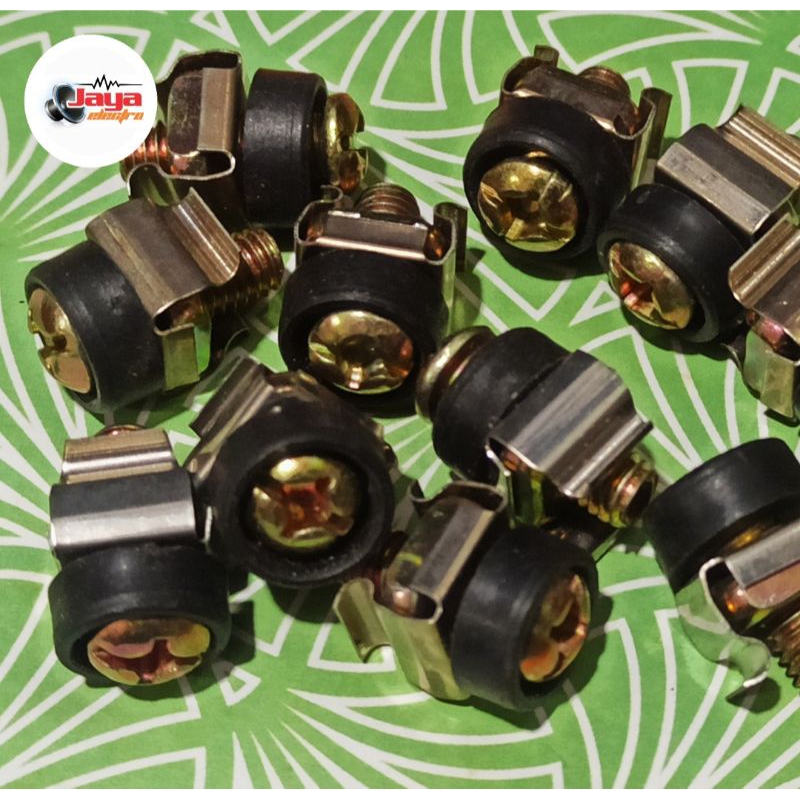 Jual Baut mur list besi rak Racklist lubang rel Hardcase | Shopee Indonesia