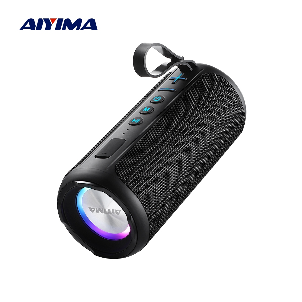 Jual Aiyima Powerful Bluetooth Speaker Bass Wireless Led Light Outdoor Speakers Subwoofer