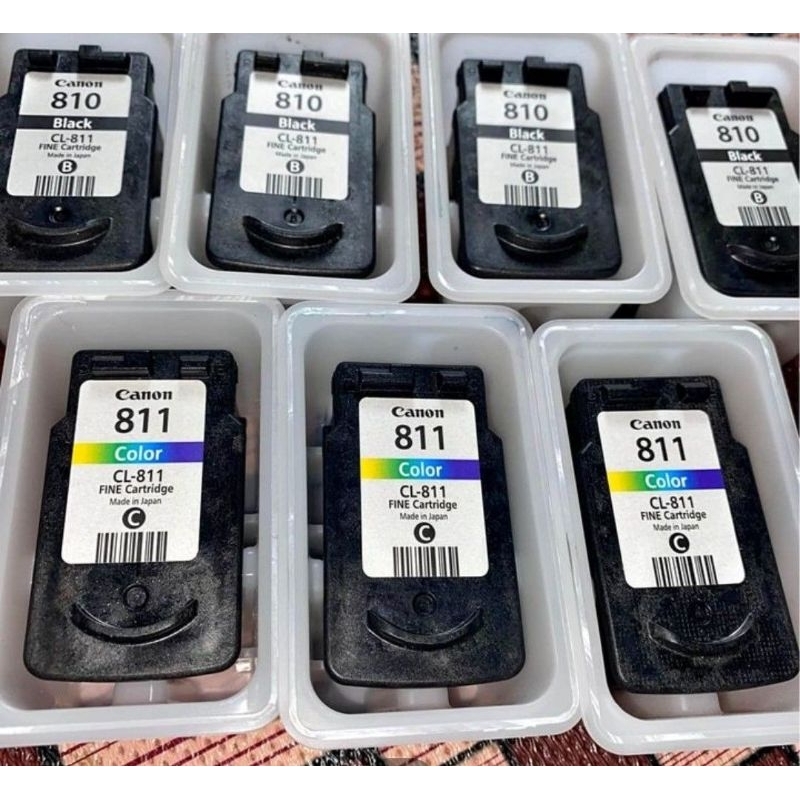 Jual cartridge canon 810 black dan 811 color satu set | Shopee Indonesia