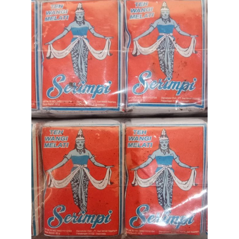 Jual TEH SERIMPI TEH WANGI MELATI 1 PAK ISI 10 PCS @ 40 GRAM | Shopee ...