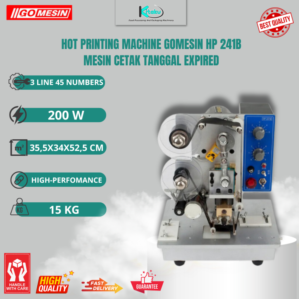 Jual HOT PRINTING MACHINE HP241B MESIN CETAK TANGGAL EXPIRED | Shopee ...