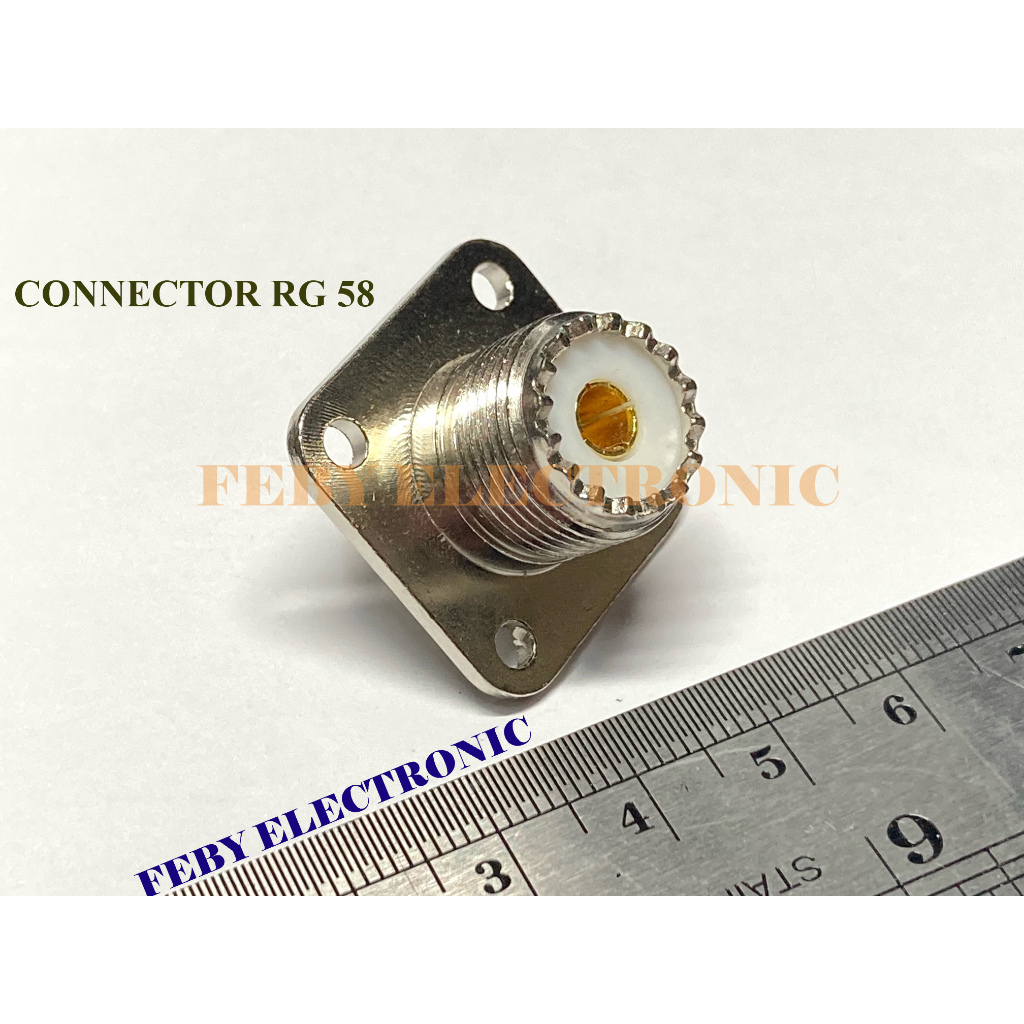 Jual Soket konektor RG58 body female PL kotak | Shopee Indonesia