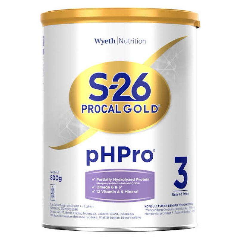 Jual SUSU S26 PROCAL GOLD pHPro Tahap 3 Susu Pertumbuhan Anak Usia 1-3 ...