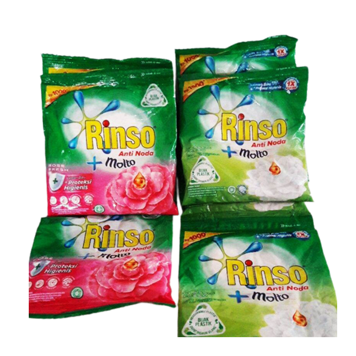 Jual Rinso Sabun Bubuk Kemasan 1.000 (1 Paket Isi 6 Pcs) | Shopee Indonesia