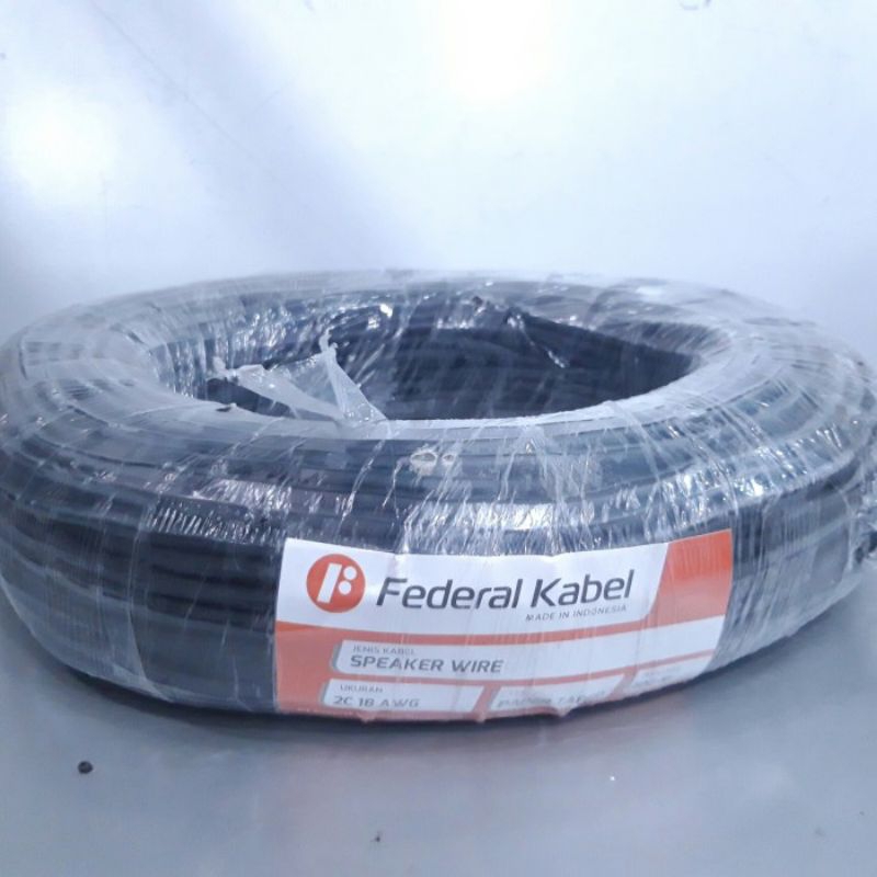 Jual KABEL SPEAKER FEDERAL 2C 18AWG METERAN | Shopee Indonesia