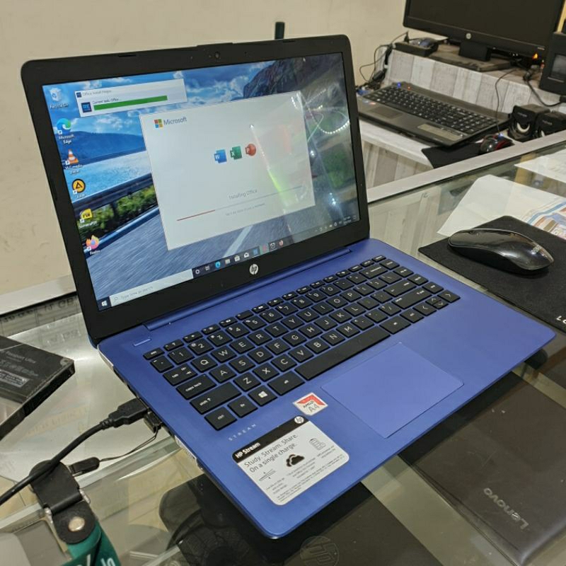 Jual Laptop HP Stream 14DS0 Touchscreen RAM 4GB SSD 128GB AMD A4 9120 ...