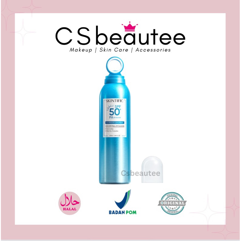 Jual SKINTIFIC Outdoor Sunscreen Spray SPF 50+ PA++++ sunscreen UVA/UVB ...