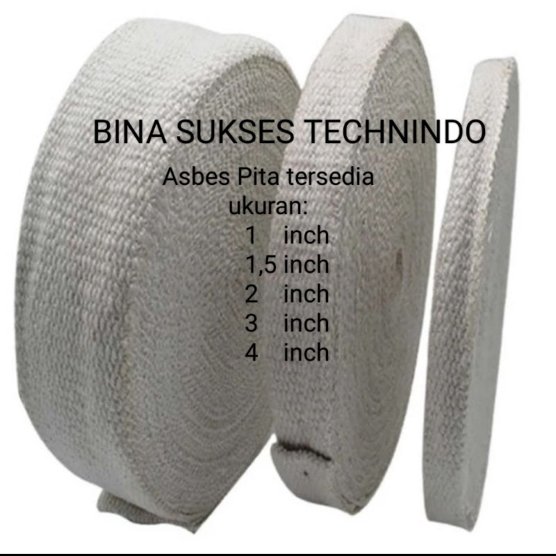 Jual Asbestos tape 2" (5cm) asbes pita per meter | Shopee Indonesia