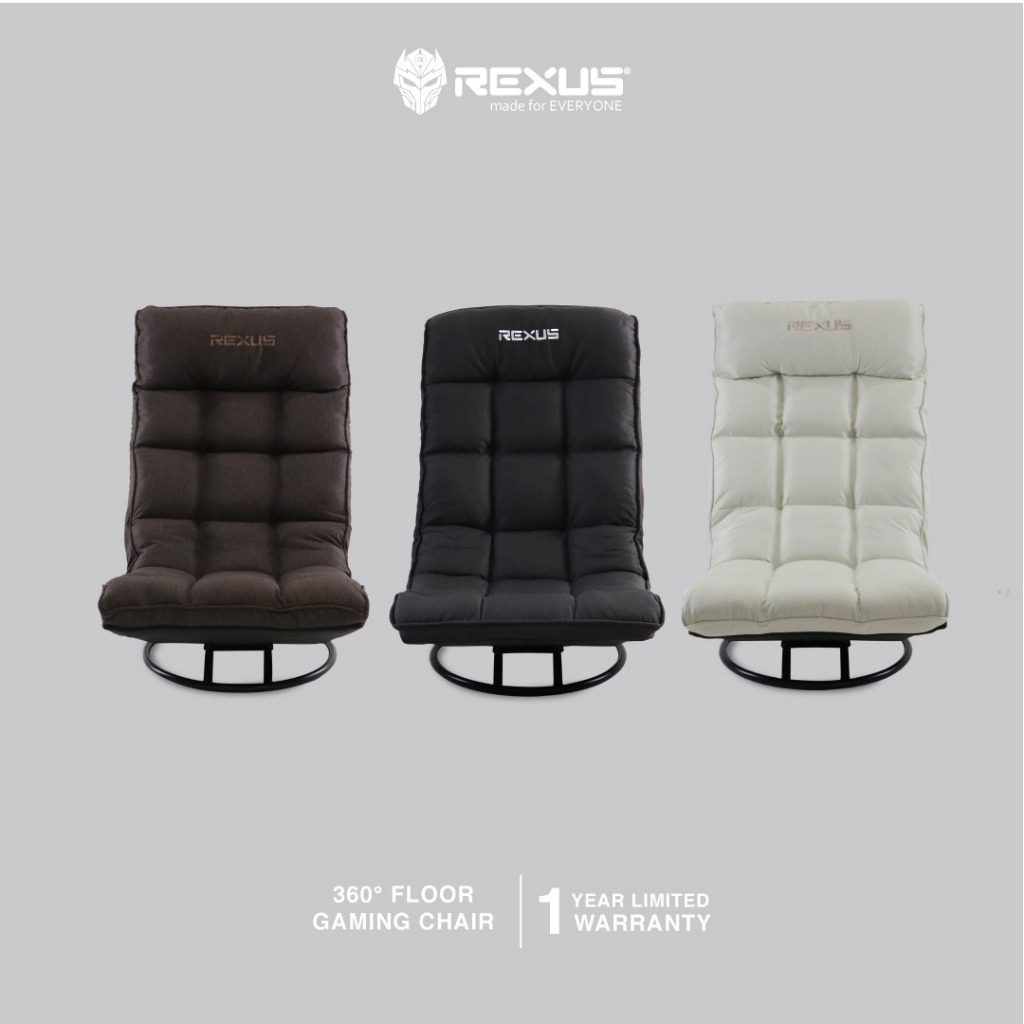 Jual Rexus Swivel RFC01 / RFC-01 Gaming Floor Chair 360° Rotation & 5 ...