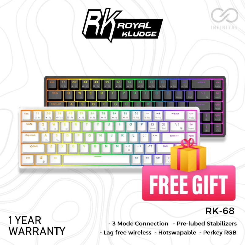 Jual Royal Kludge RK68 Plus / RK-68 Plus Hotswap Mechanical Keyboard | Shopee Indonesia