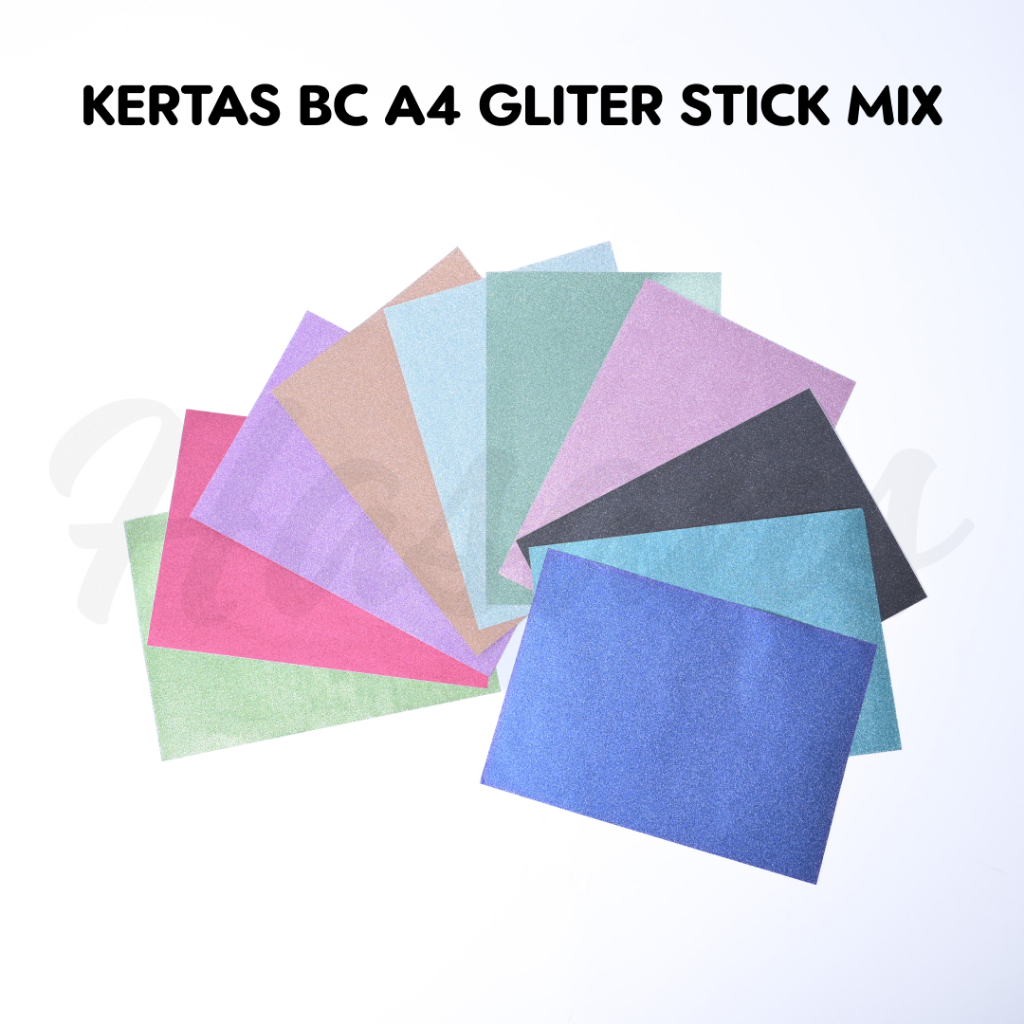 Jual [10 Lembar] Kertas Brief Card A4 Gliter / Kertas Karton BC (Brief ...