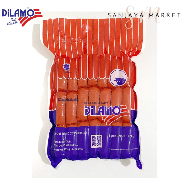 Jual DILAMO BEEF COCKTAIL MERAH SOSIS SAPI MINI 500GR DAN 900 GR READY ...