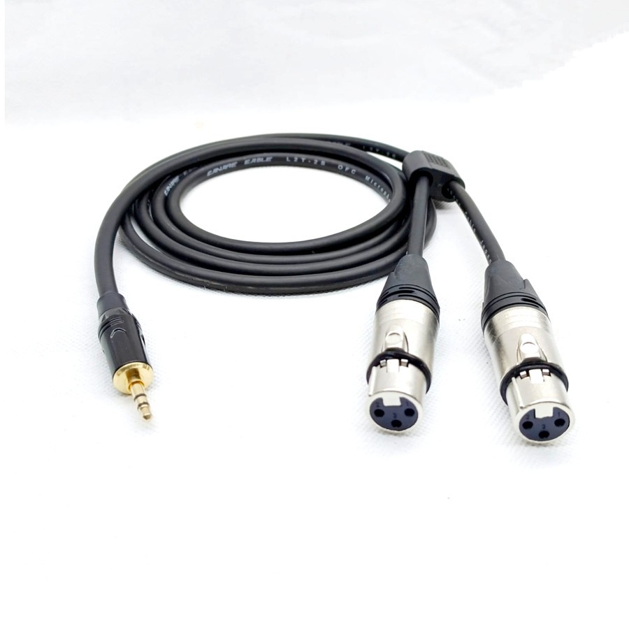 Jual Kabel Canare Standard Jack Mini stereo 3.5 To 2 Canon XLR Female ...